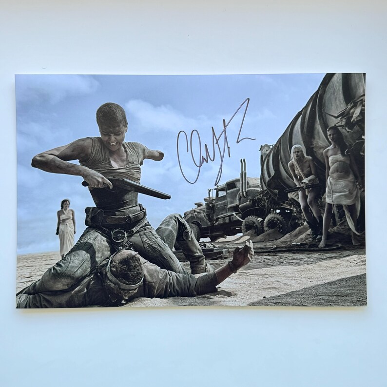 Charlize Theron Mad Max Hand-signed Autographed 20x30cm Photo lifetime ...
