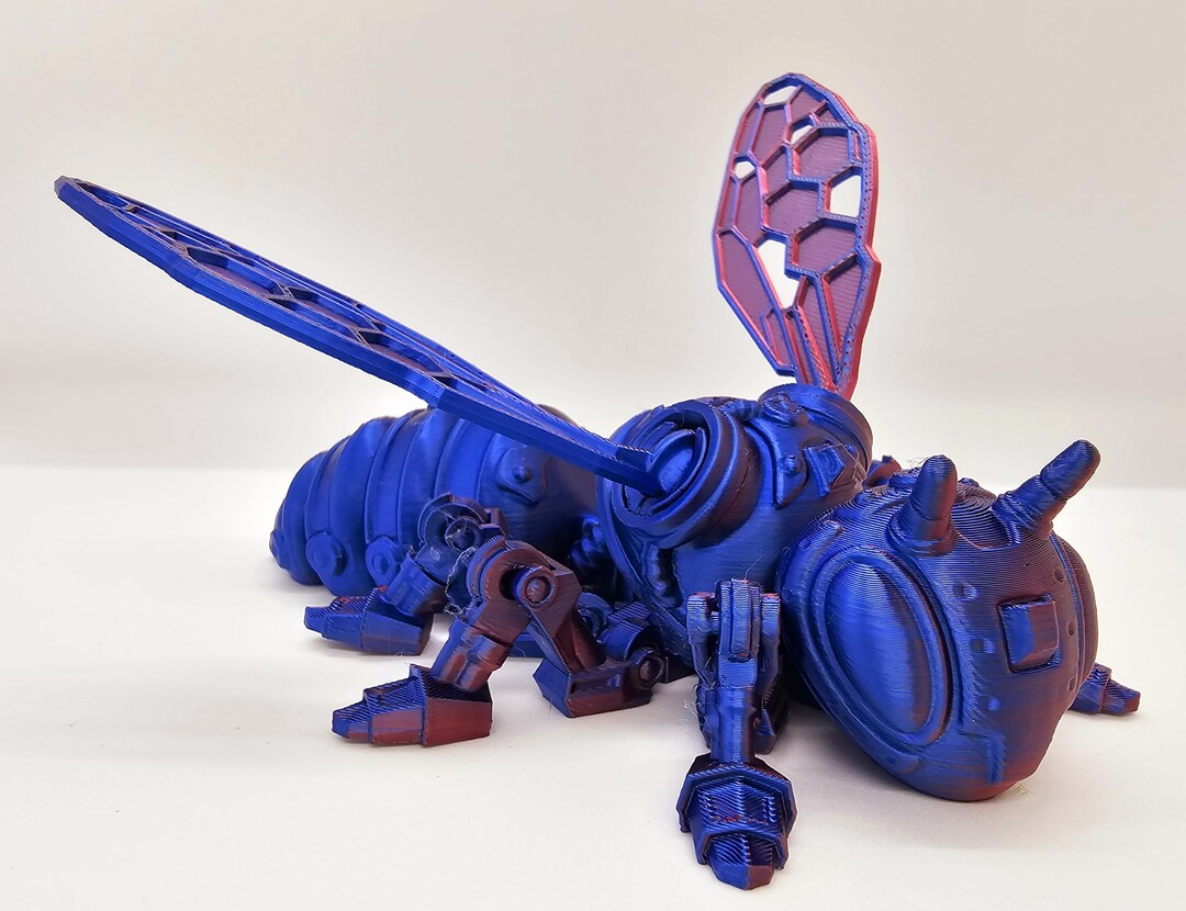 Queen Cyber Bee Flexi 3D Printed Ornament - Etsy