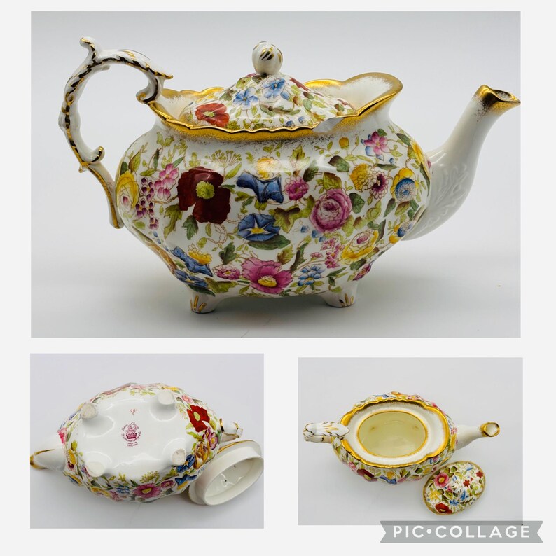 Vintage Hammersley Queen Anne Floral Tea Set, Fine English Bone China ...