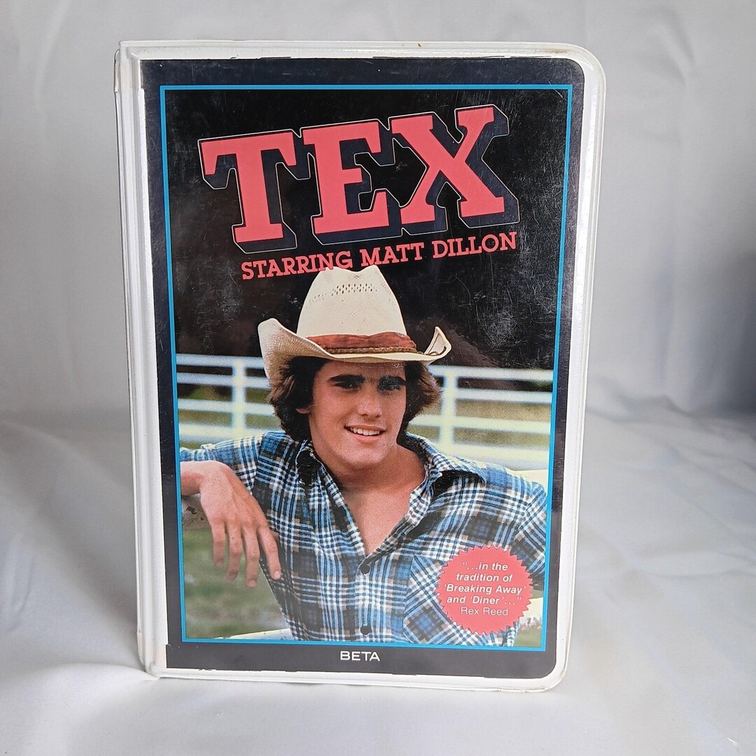 Tex Betamax Tape Starring Matt Dillon Rare Vintage Movie Collectible ...