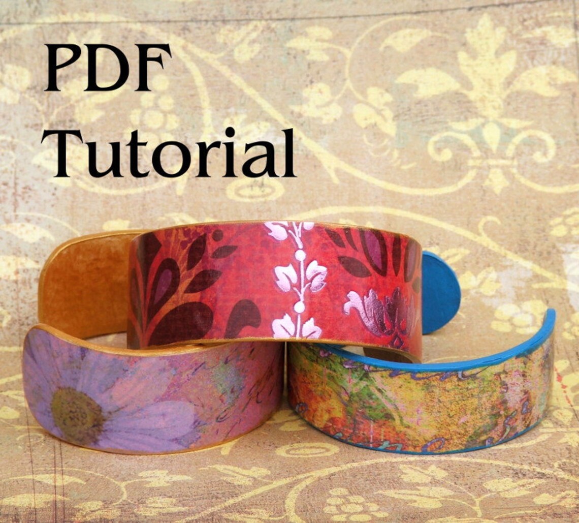 Paper Bracelet Cuff Tutorial PDF - Etsy