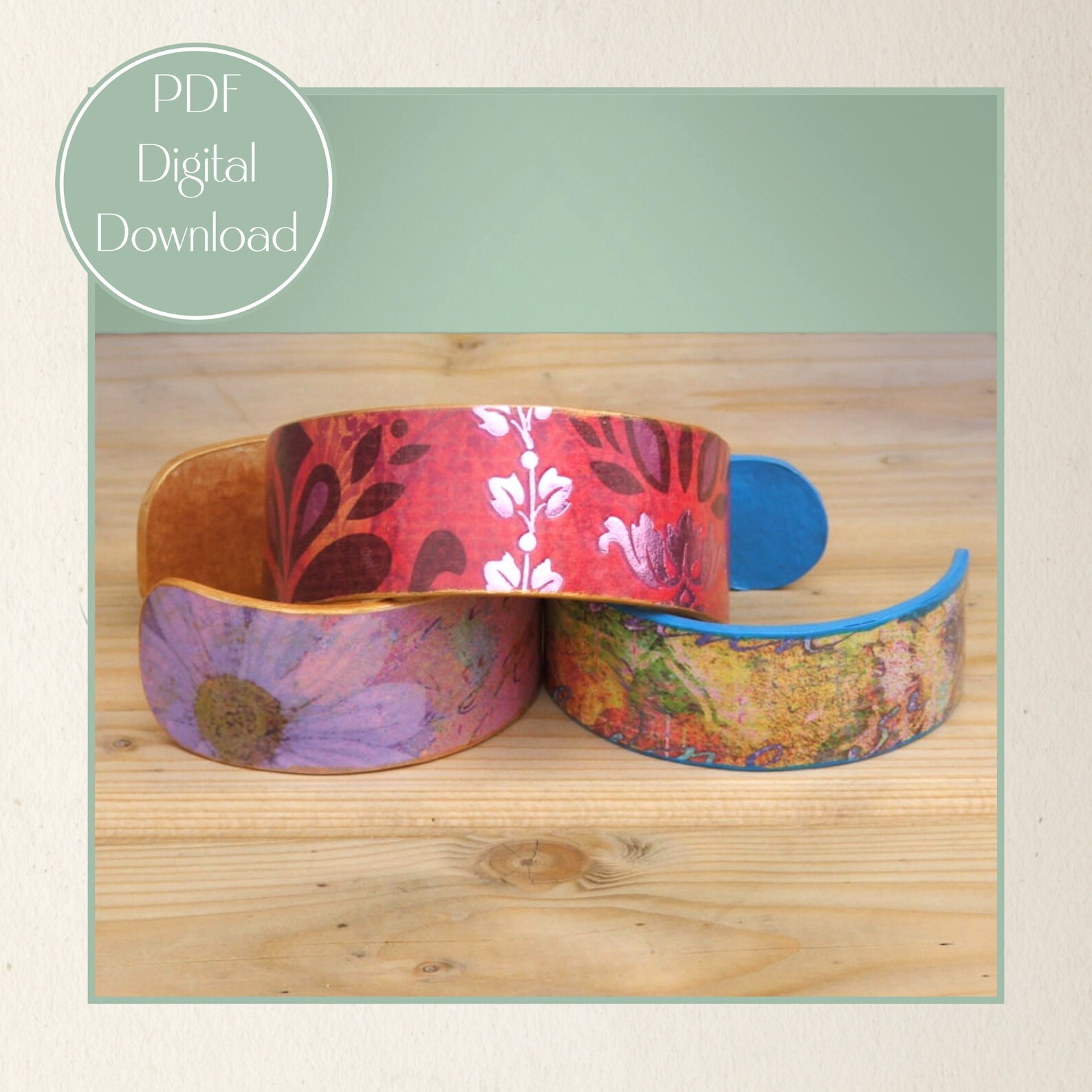 Paper Bracelet Cuff Tutorial PDF - Etsy