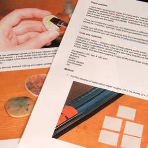 Paper Pebble Tutorial PDF - How to Make Jewellery Components for ...