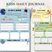 Colorful Printable Kids Daily Journal, Fun & Interactive Way to Track ...