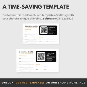 Tithe Envelope Template for Church Canva Template Church Templates ...