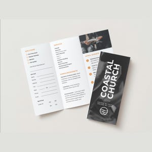 Church Bulletin Template Canva Church Template Editable Church Bulletin ...