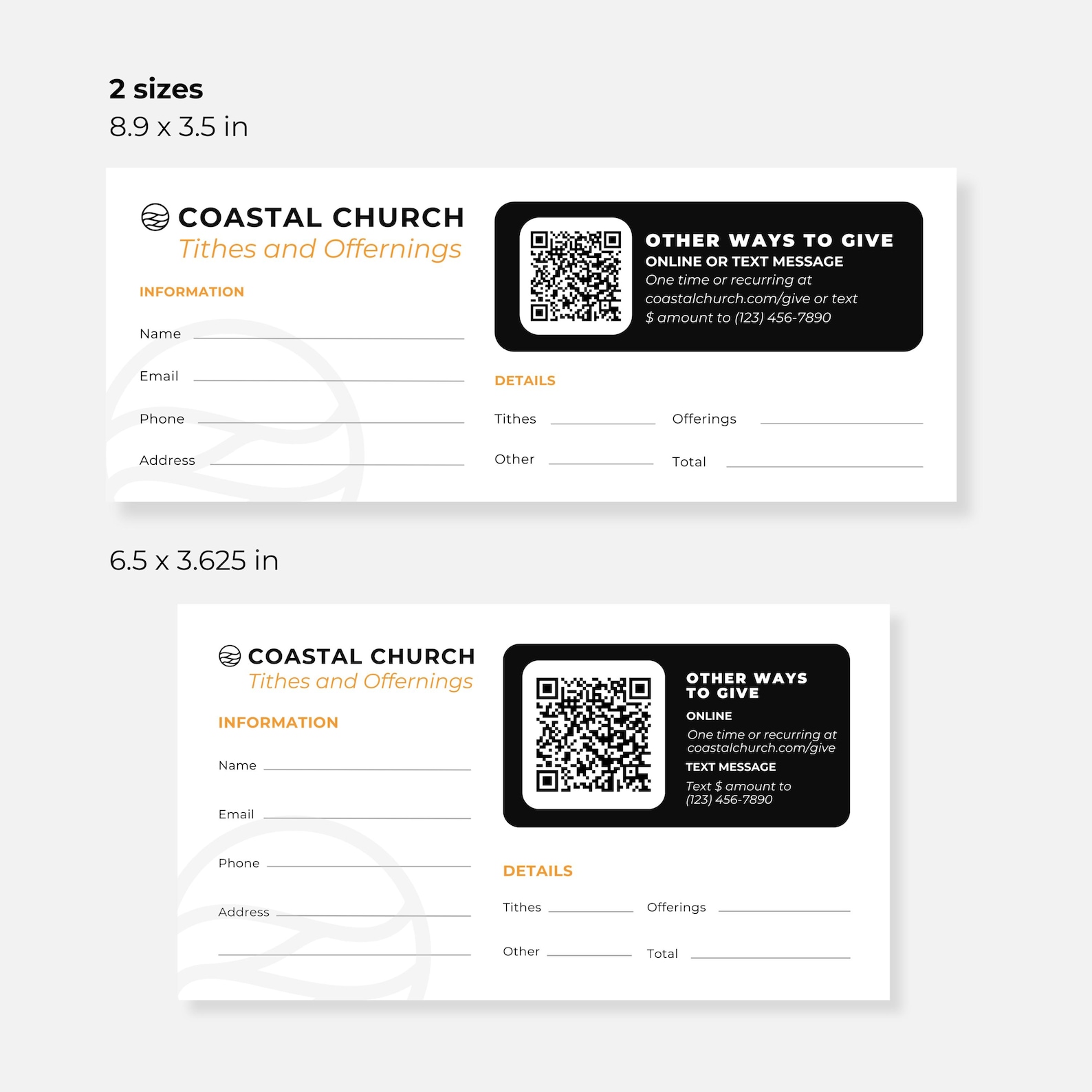 Tithe Envelope Template for Church Canva Template Church Templates ...