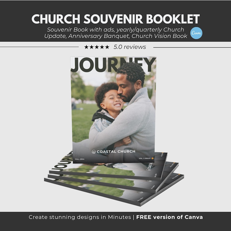 Souvenir Program Template - Etsy