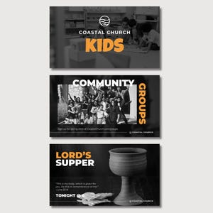 Church Announcements Slides Church Pre-service Slides Bundle Church ...