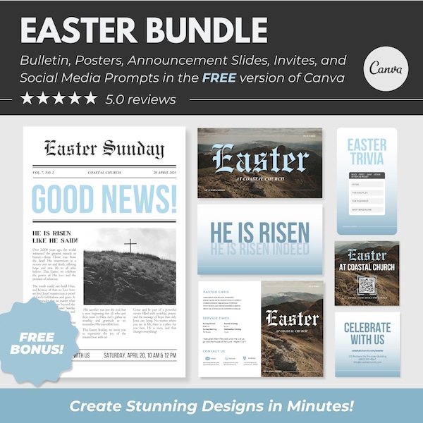 Easter Posters for Church - Etsy