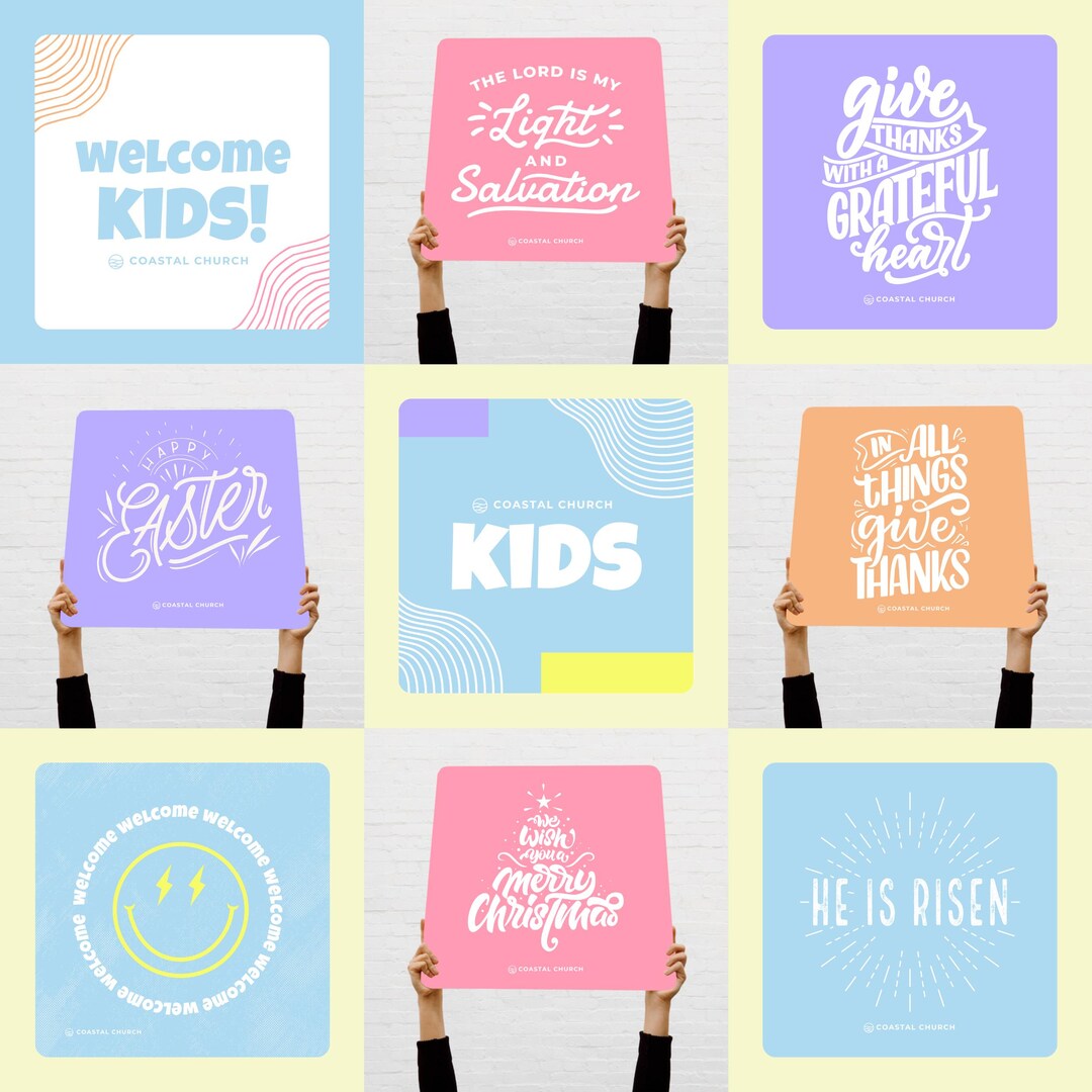 Kids Church Welcome Signs Templates Church Templates Church Welcome ...