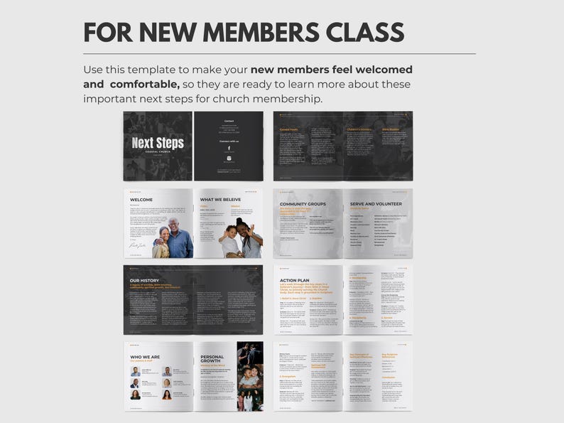 16 Page Next Steps Booklet and Presentation for Canva, Church Next ...