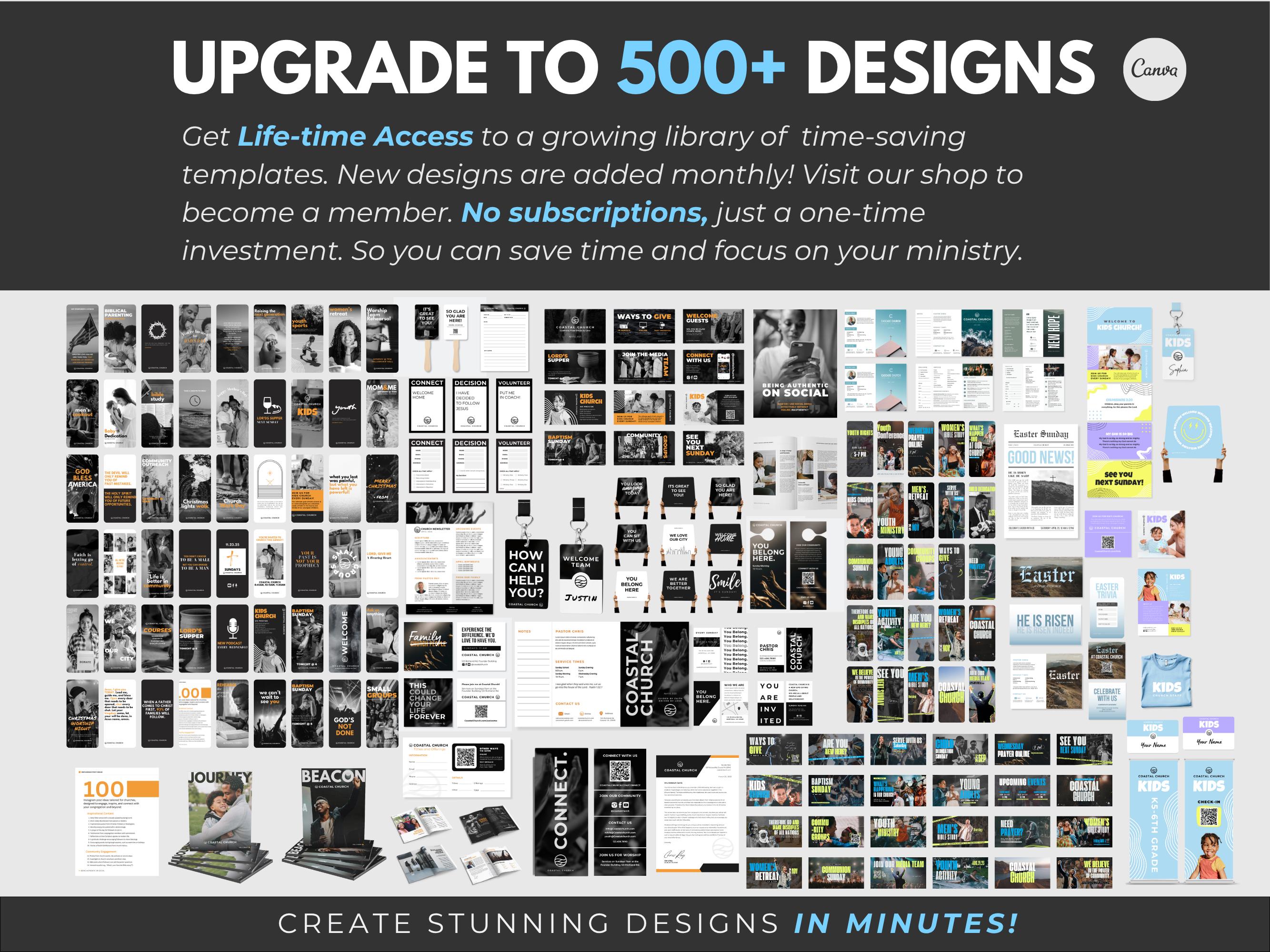 Church Volunteer ID Template in Canva, Lanyard Badge Template for ...