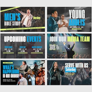 Church Announcements Slides Church Pre-service Slides Bundle Church ...