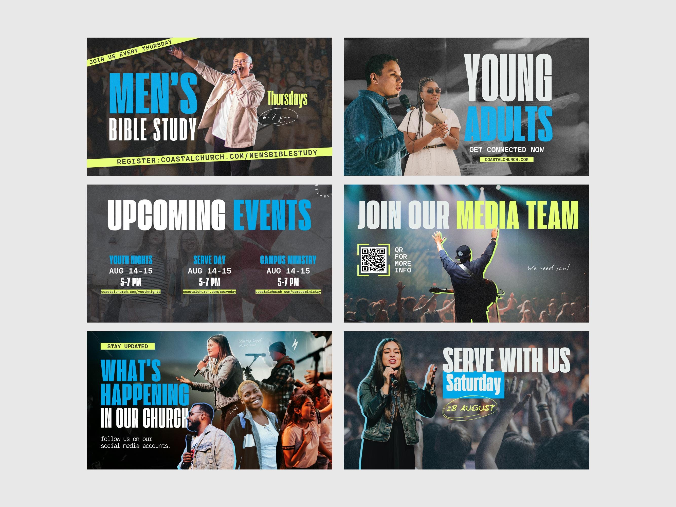 Church Announcements Slides Church Pre-service Slides Bundle Church ...