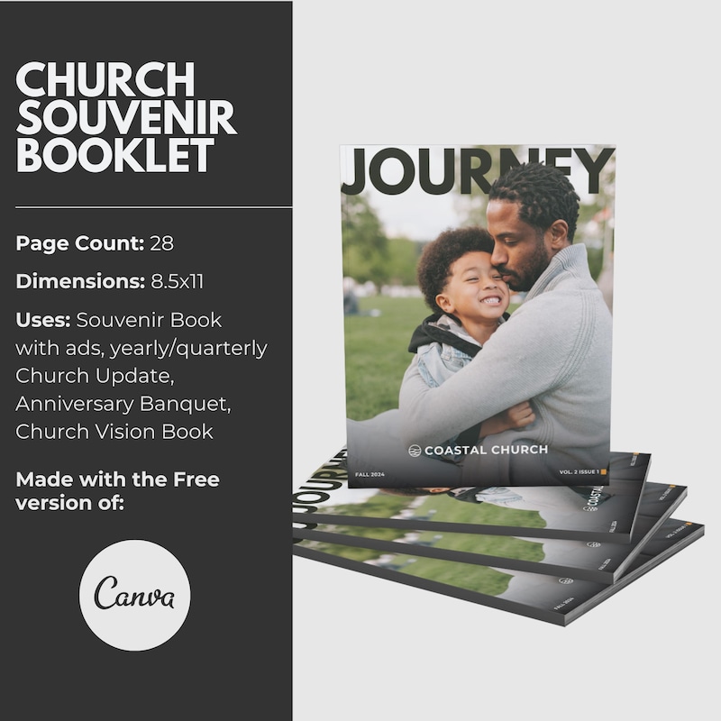 Souvenir Booklet Template - Etsy