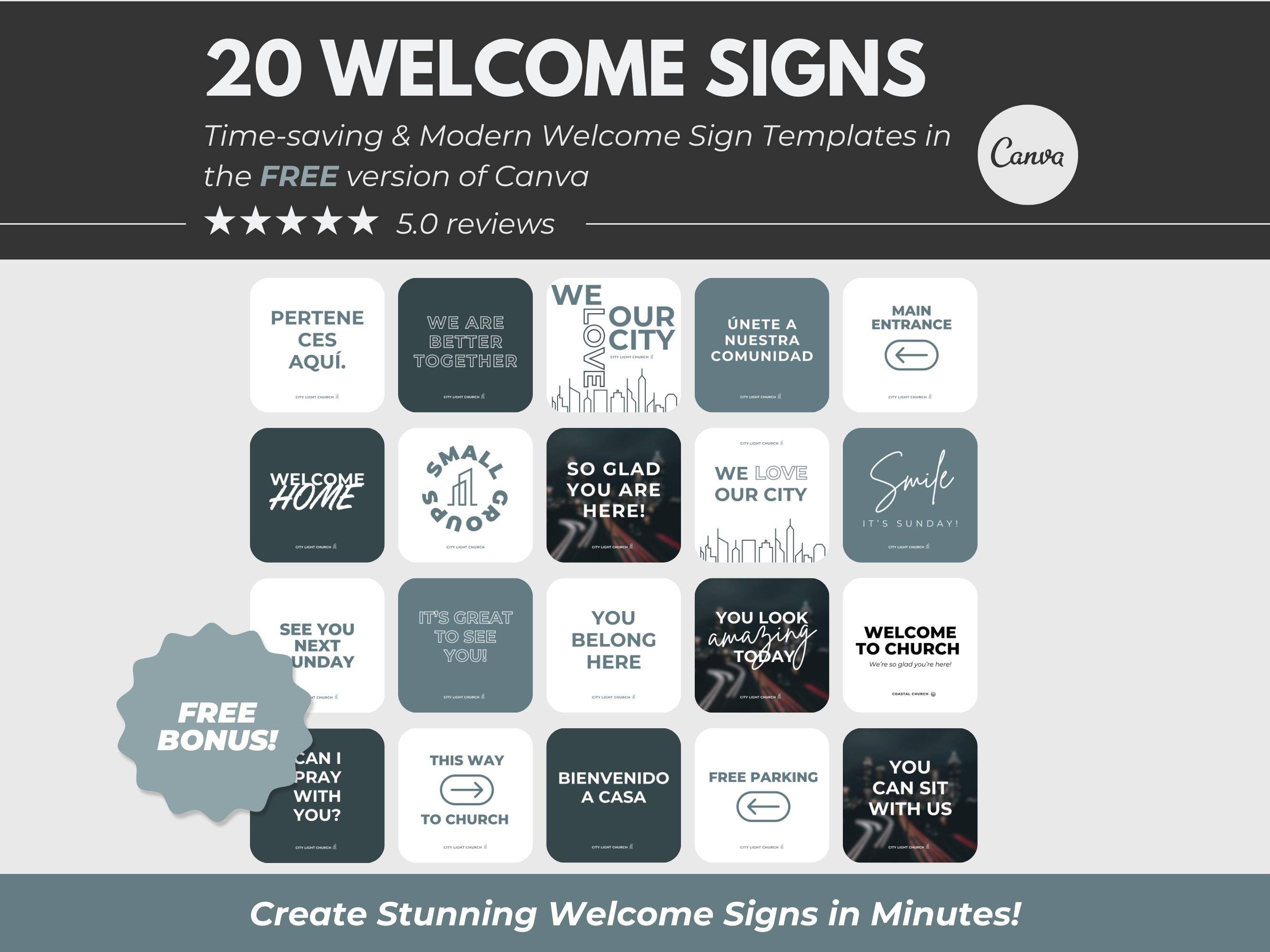 Church Welcome Signs Templates Church Templates Church Welcome Sign ...