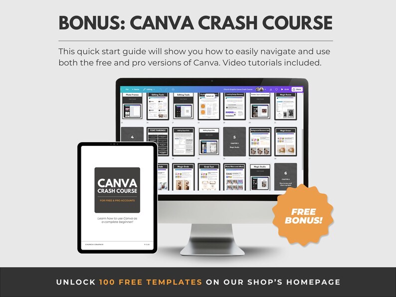 Modern Church Bulletin Template Canva Church Editable Church Bulletin ...