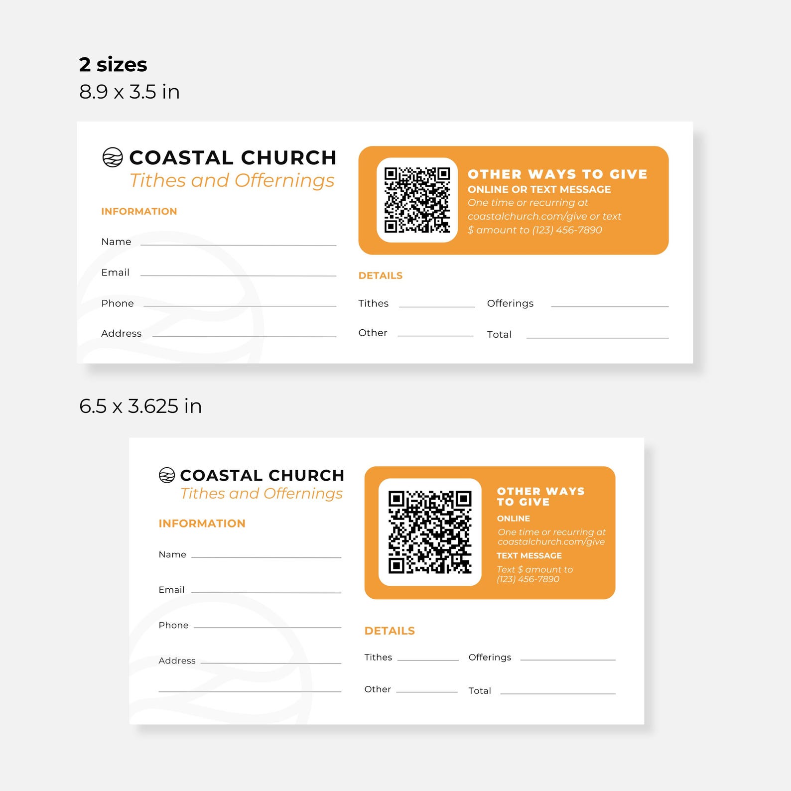 Tithe Envelope Template for Church Canva Template Church Templates ...