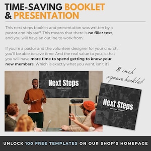 16 Page Next Steps Booklet and Presentation for Canva, Church Next ...