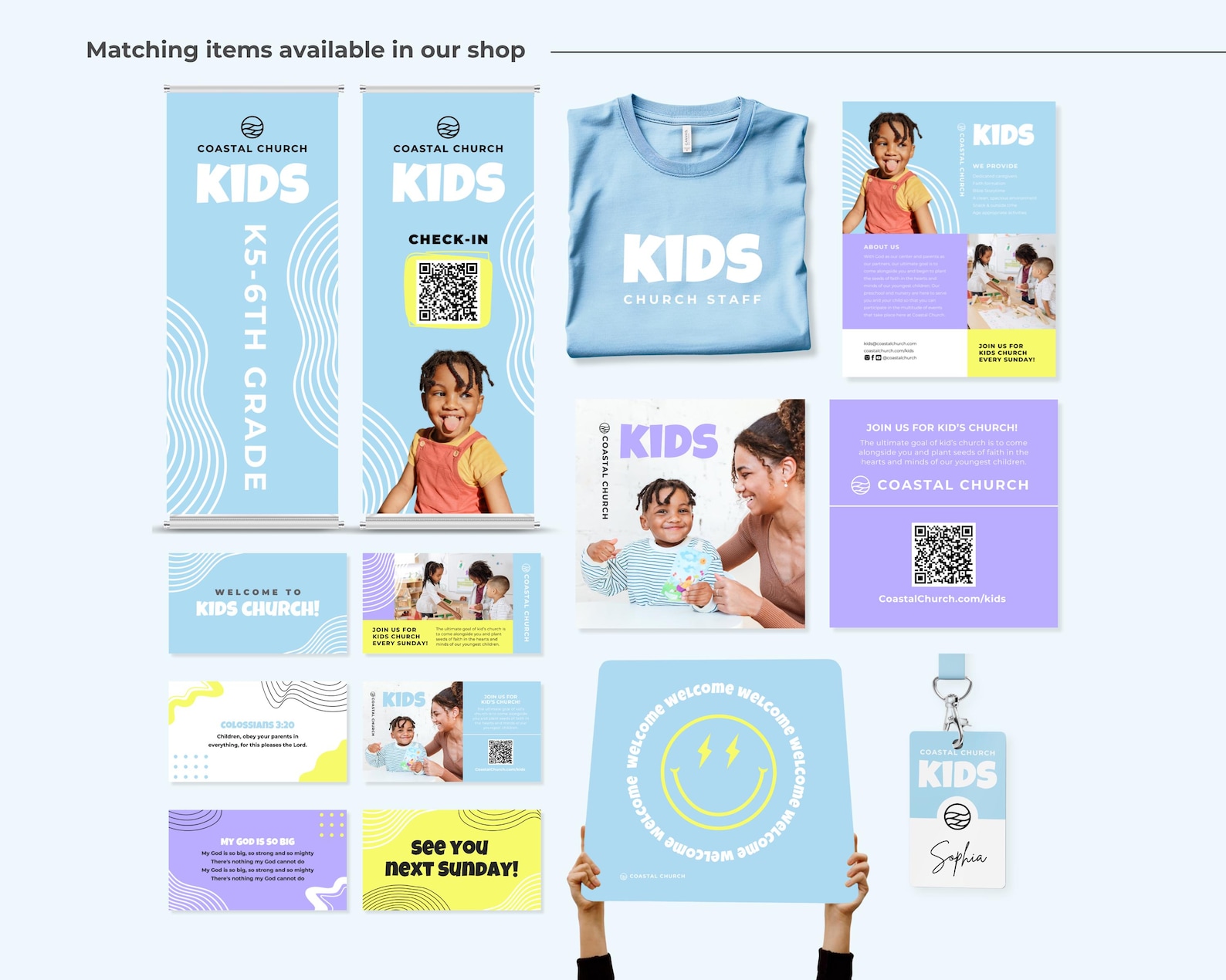 Handheld Children’s Church Welcome Sign Kids Ministry Sign Kids Welcome ...
