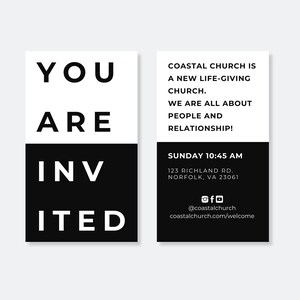 Church Business Card Template Church Planting Template Church Template ...