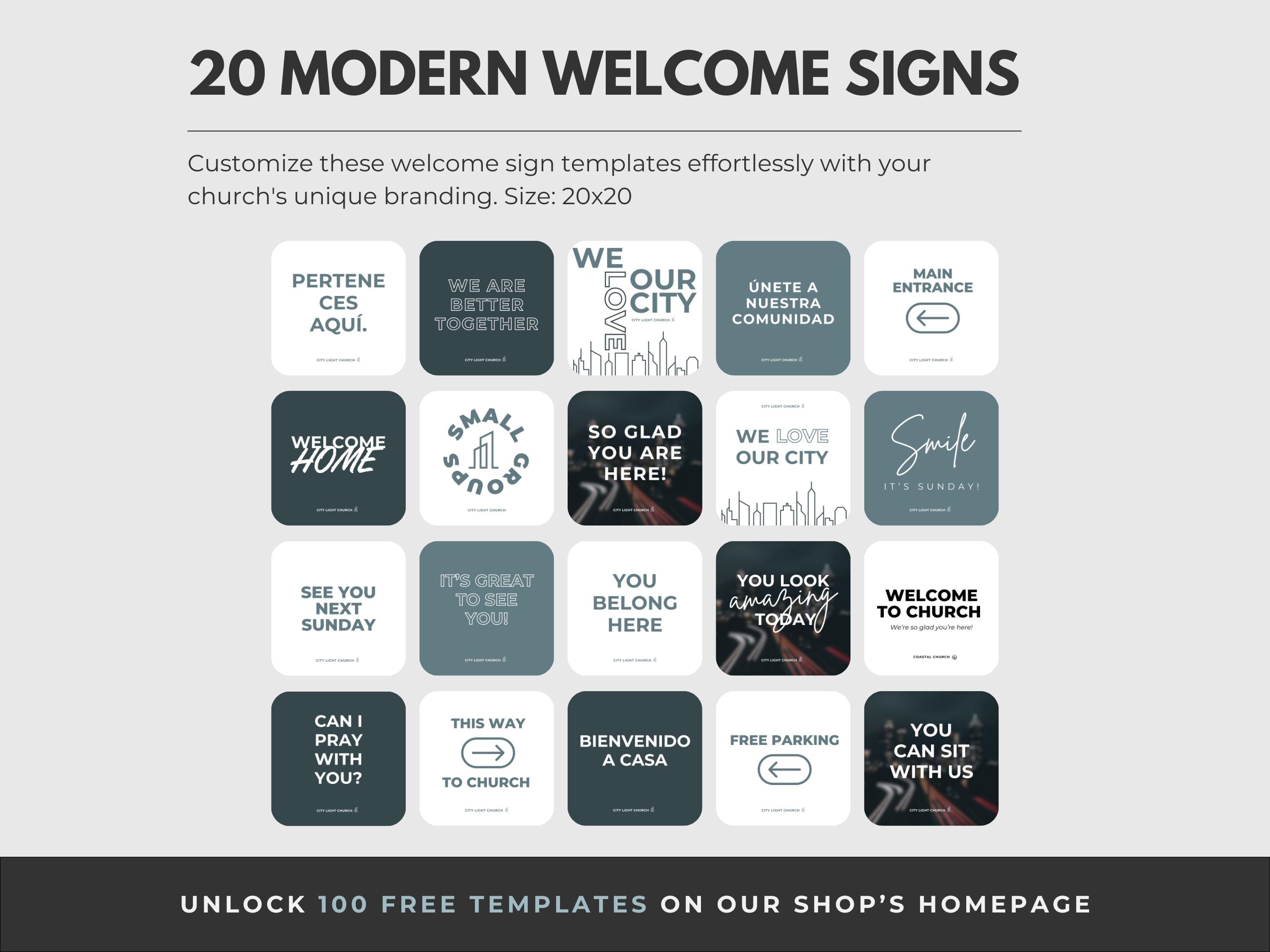 Church Welcome Signs Templates Church Templates Church Welcome Sign ...