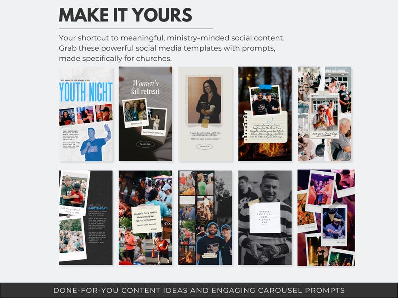 Church Social Media Posts, Church Instagram Templates, Church Social ...