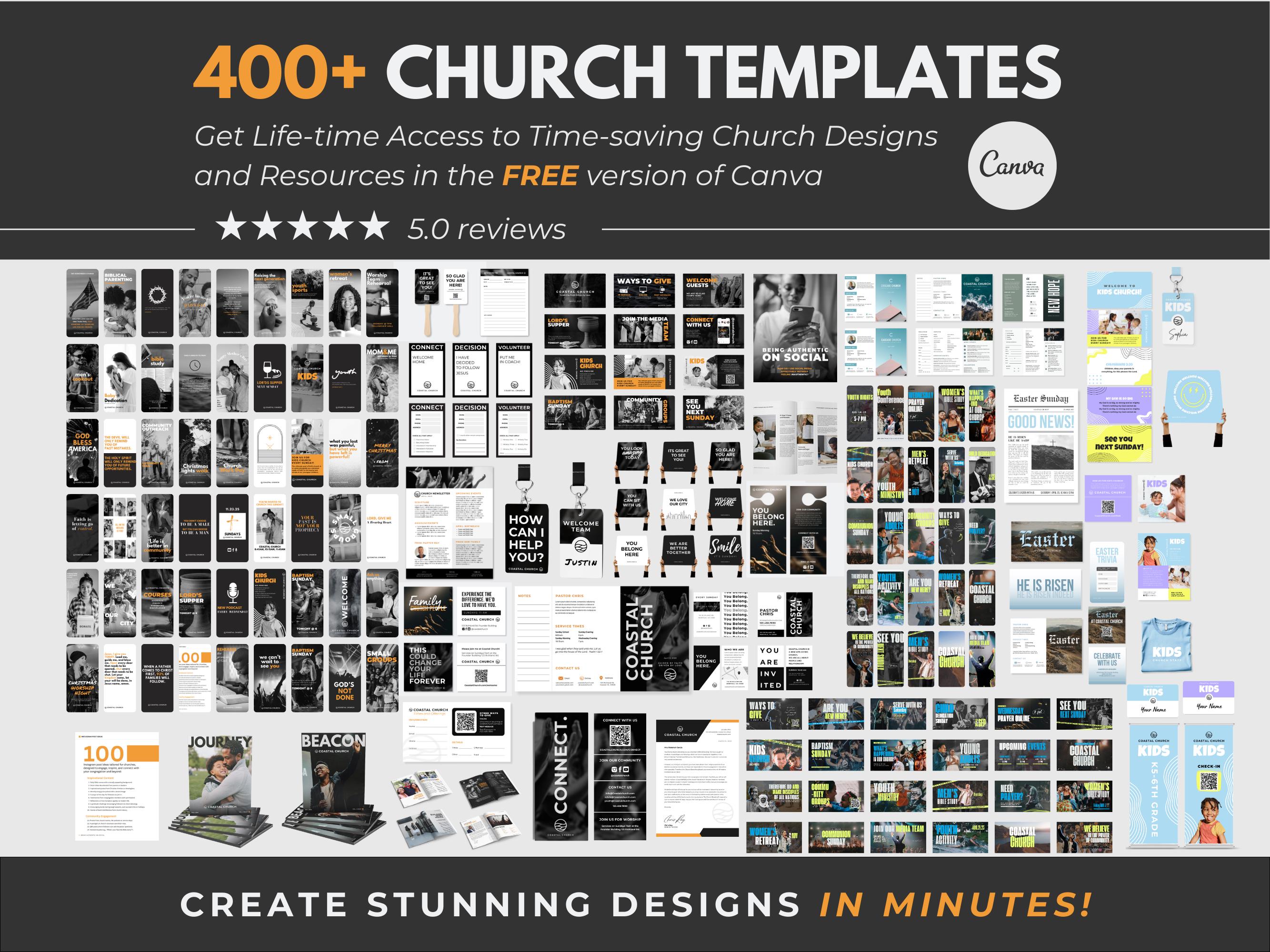 Church Branding Kit Church Template Bundle Church Announcements Slides ...
