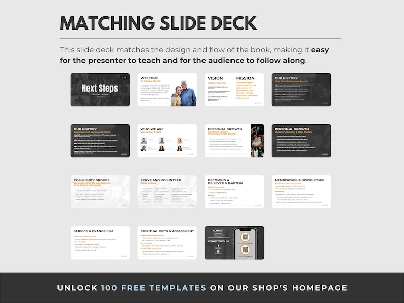 16 Page Next Steps Booklet and Presentation for Canva, Church Next ...