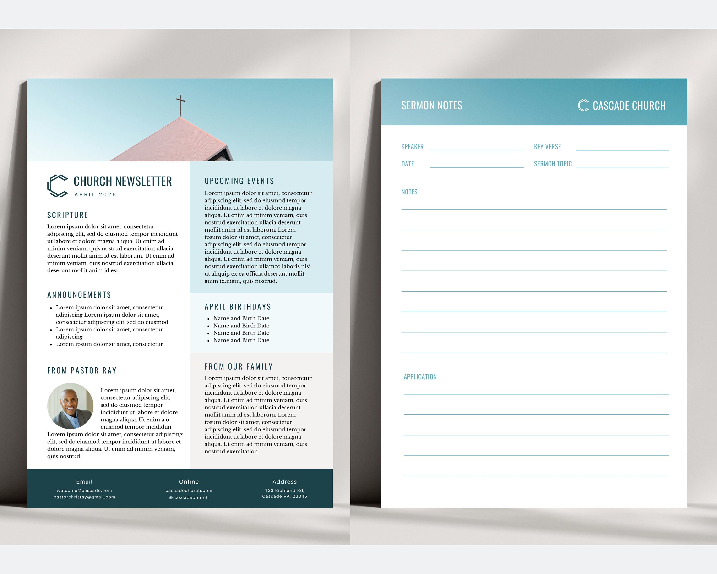 Church Template Bundle Church Bulletin Church Welcome Sign Church ...