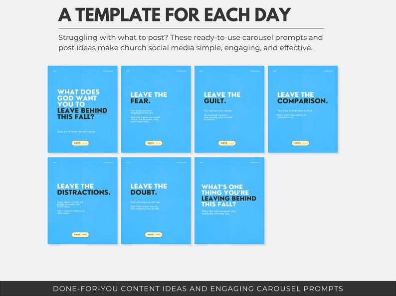 Church Social Media Posts, Church Instagram Templates, Church Social ...