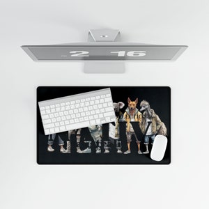 Australian Native Desk Mat & Mouse Pad Animals Koala, Dingo, Crocodile ...