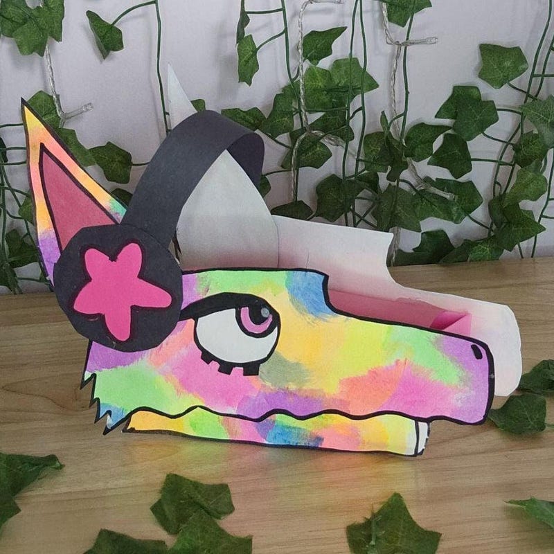 Dragon Puppet Paper - Etsy