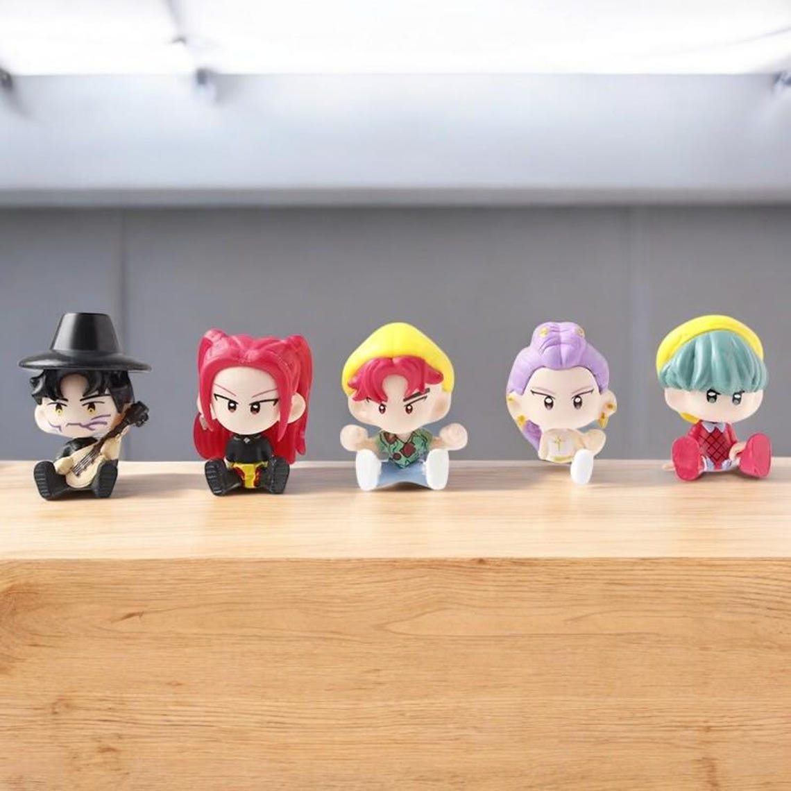 Kpop Demon Hunters Action Figure Toys Seated, PVC Model Derpys Tiger ...
