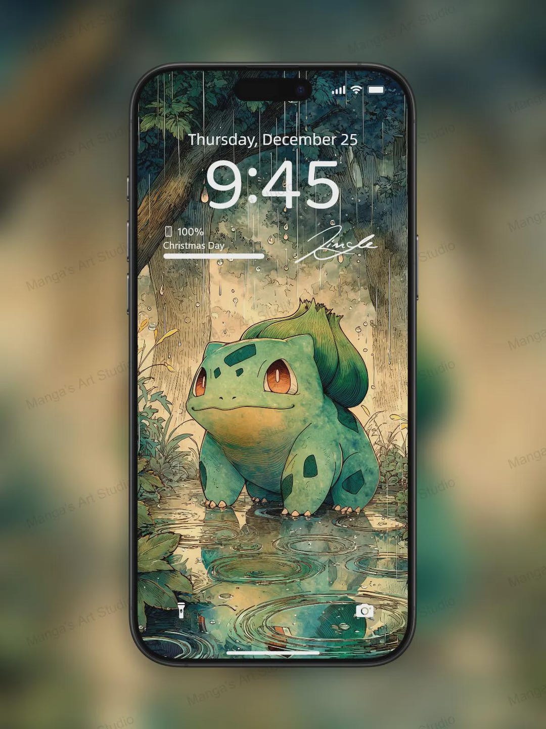 Bulbasaur Wallpaper - Full Art Version - PNG (digital Download) - Etsy