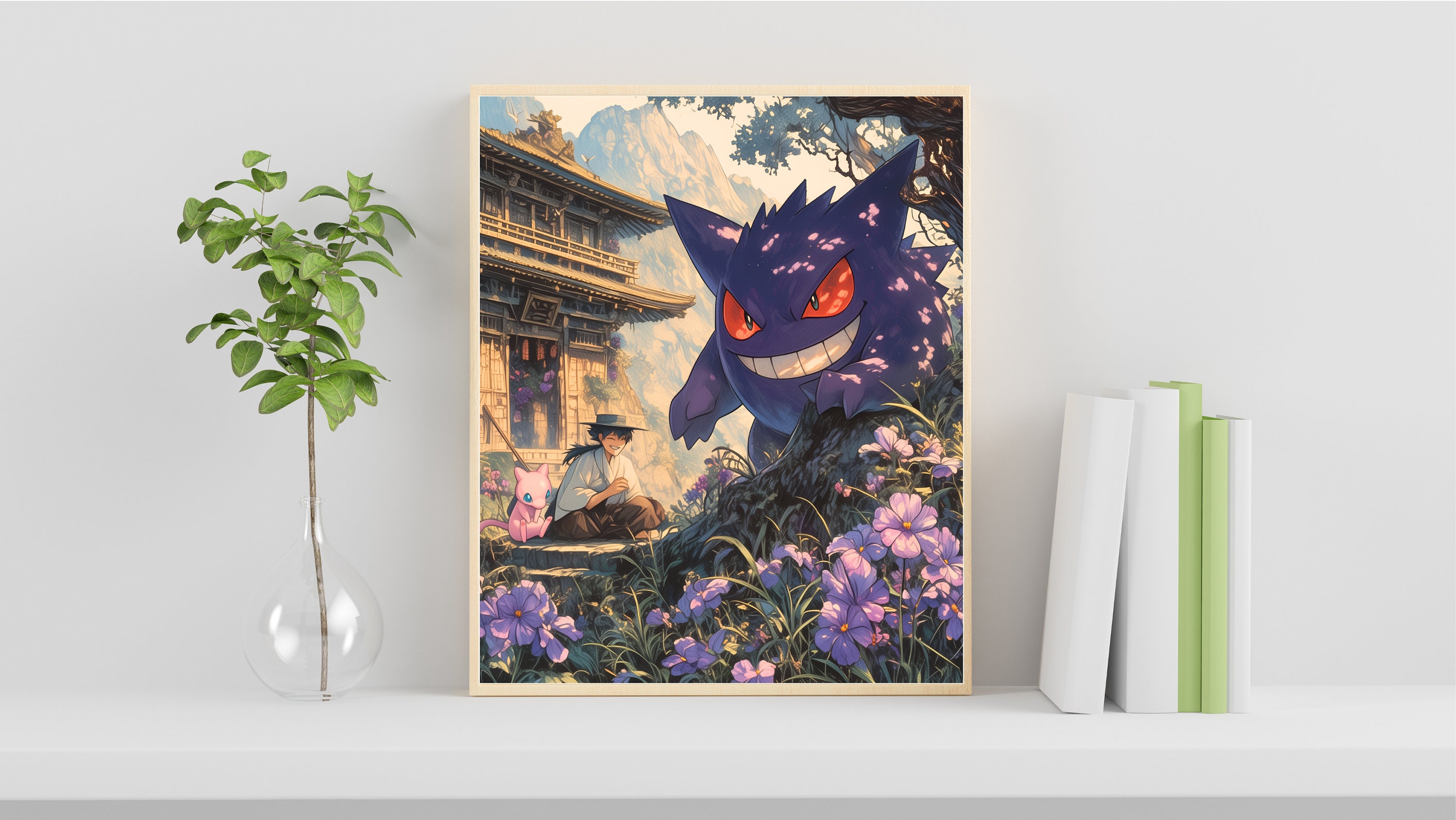 Gengar, Lugia Pokemon, Bundle, Anime Poster, High Quality, Printable ...