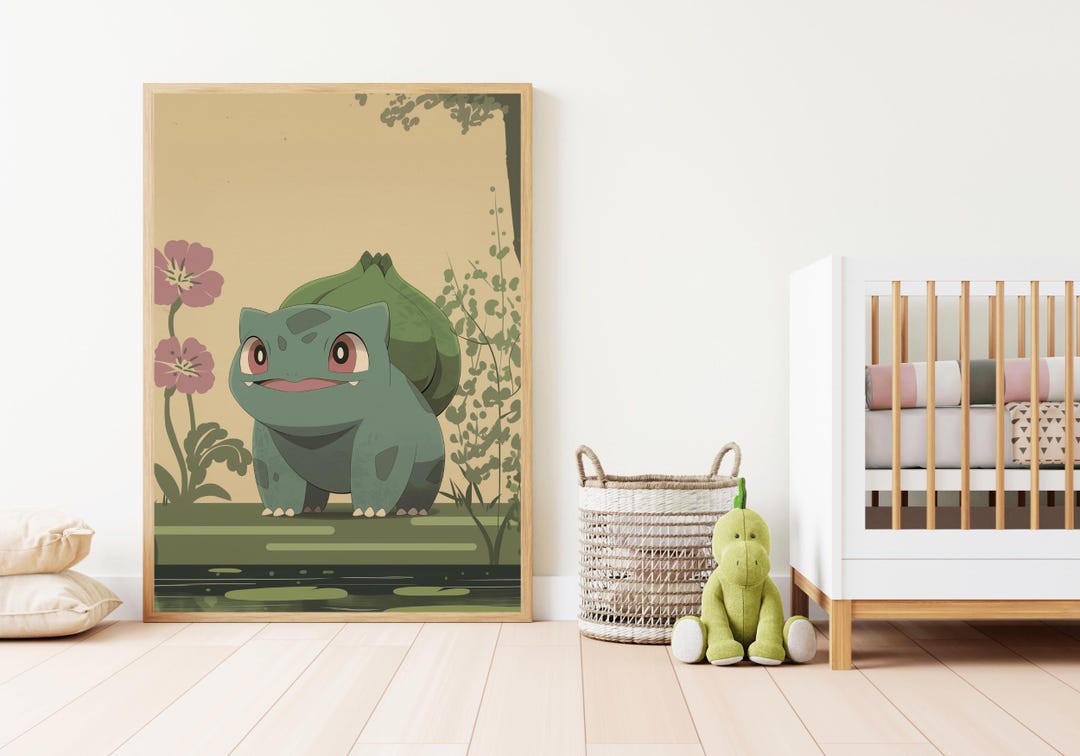 Bulbasaur Pokémon, Póster de anime, Alta calidad, Arte de pared ...