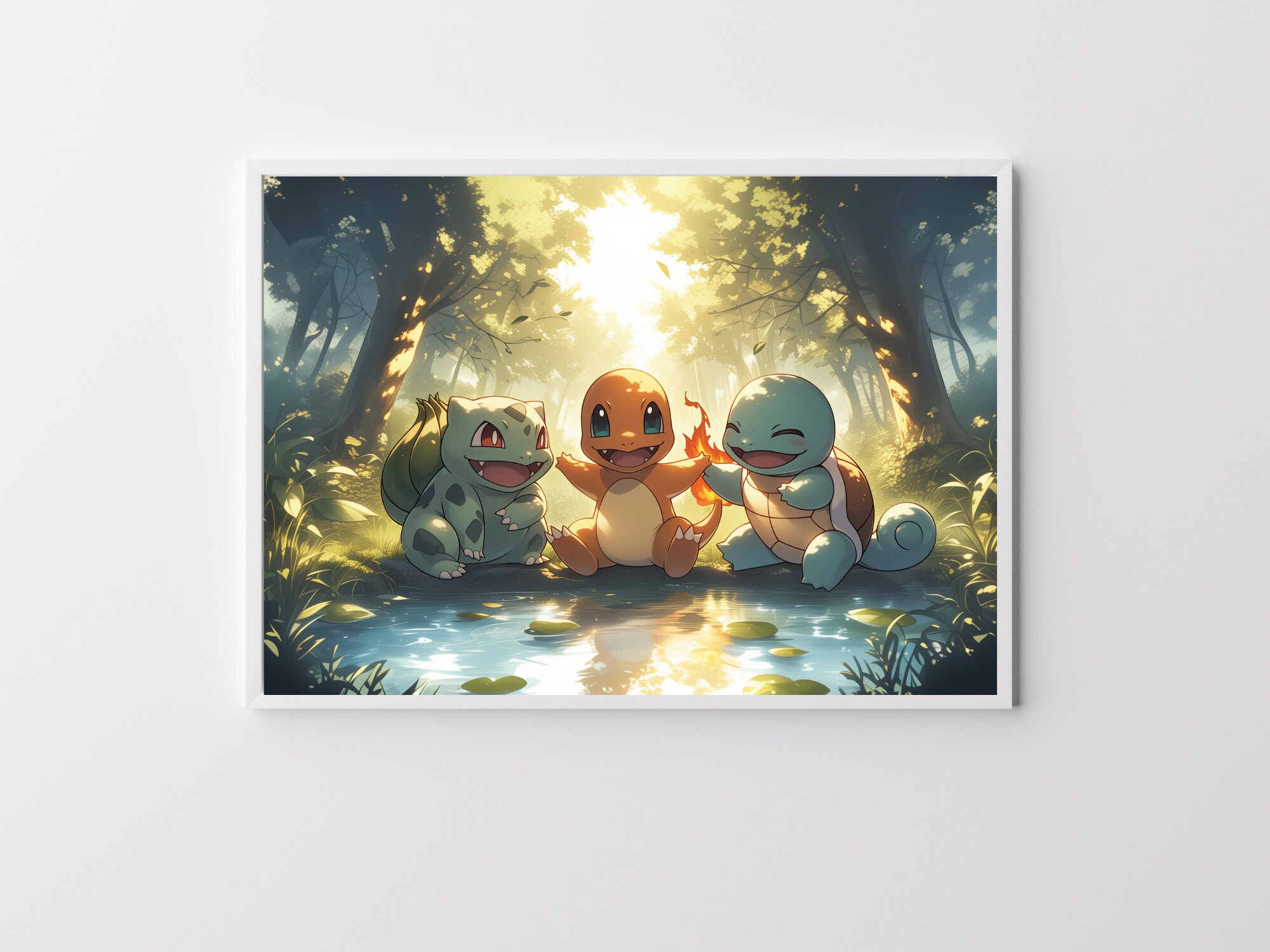 Pokemon Starters S01, Anime Poster, High Quality, Printable Wall Art ...