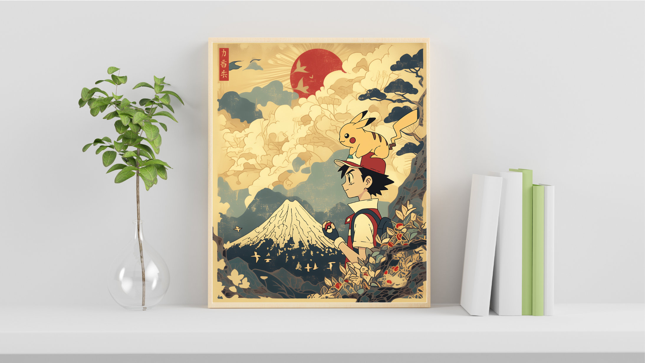 Ash and Pikachu, Pokemon, Anime Poster, High Quality, Printable Wall ...