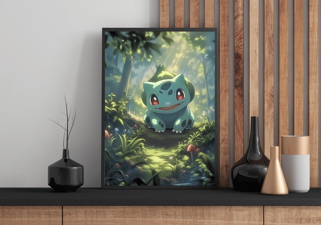 Bulbasaur Pokemon, Anime Poster, High Quality, Printable Wall Art ...
