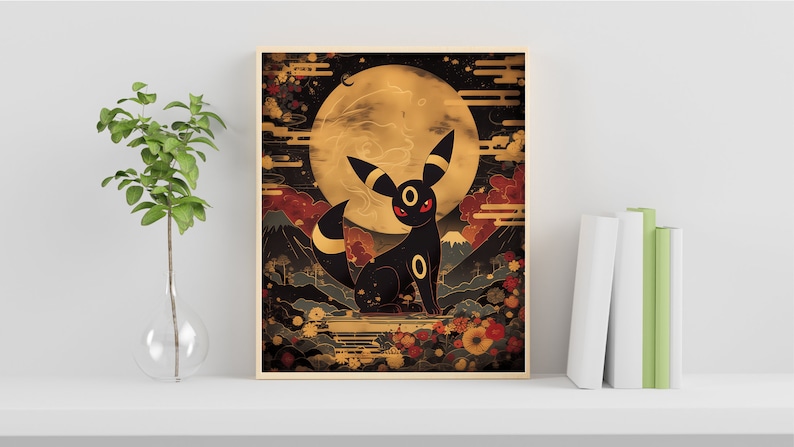 Umbreon Pokemon, Anime Poster, High Quality, Printable Wall Art ...