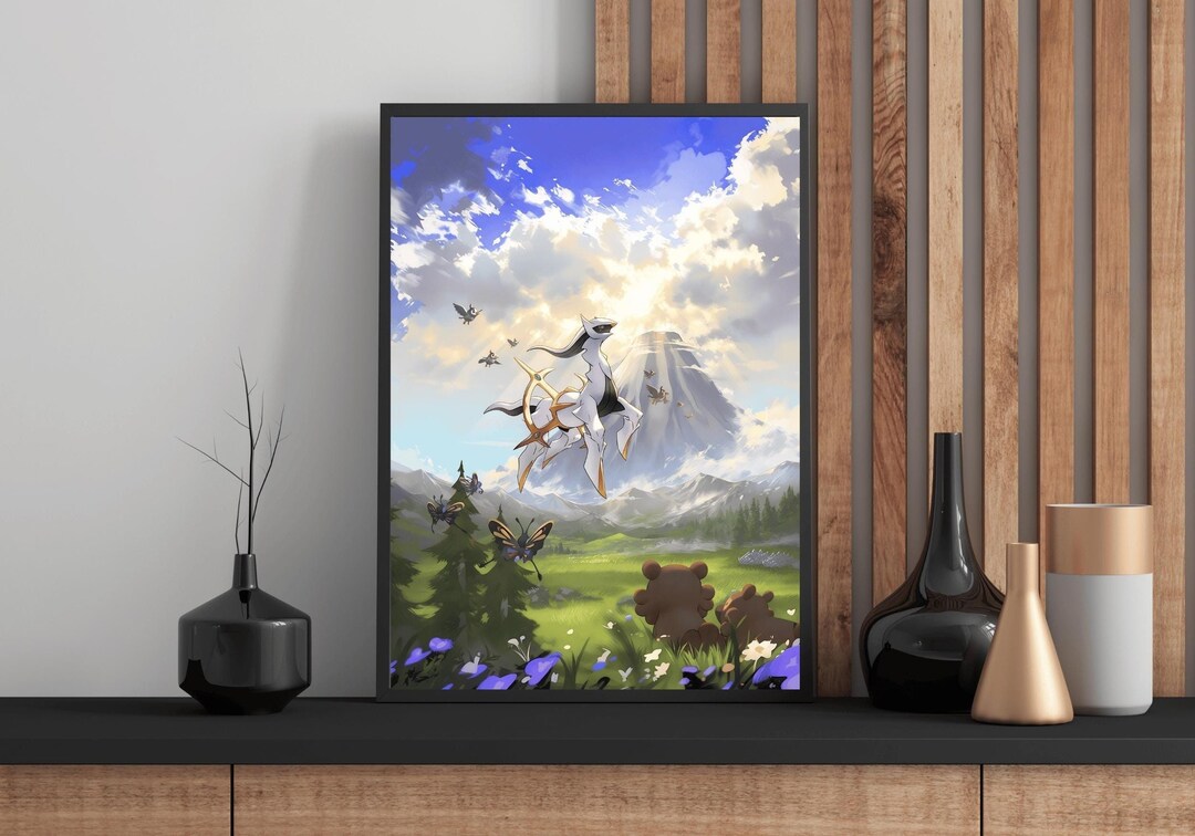 Arceus Pokemon, Anime Poster, High Quality, Printable Wall Art, Home ...