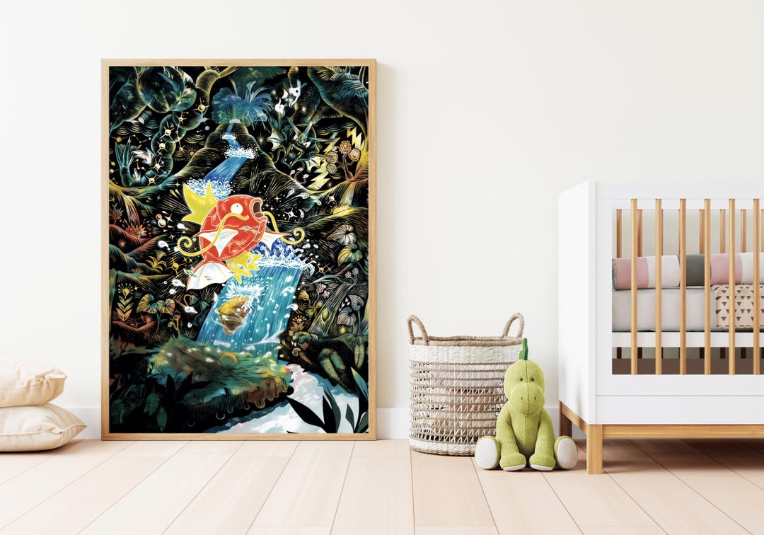 Magikarp Pokemon Poster, Anime, High Quality, Printable Wall Art ...