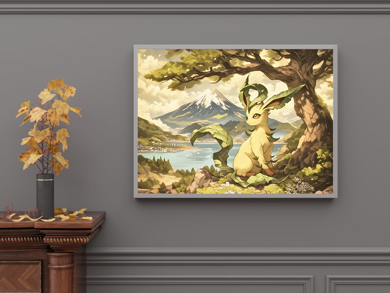 Leafeon Anime Poster: Japanese Home Decor (digital Download) - Etsy
