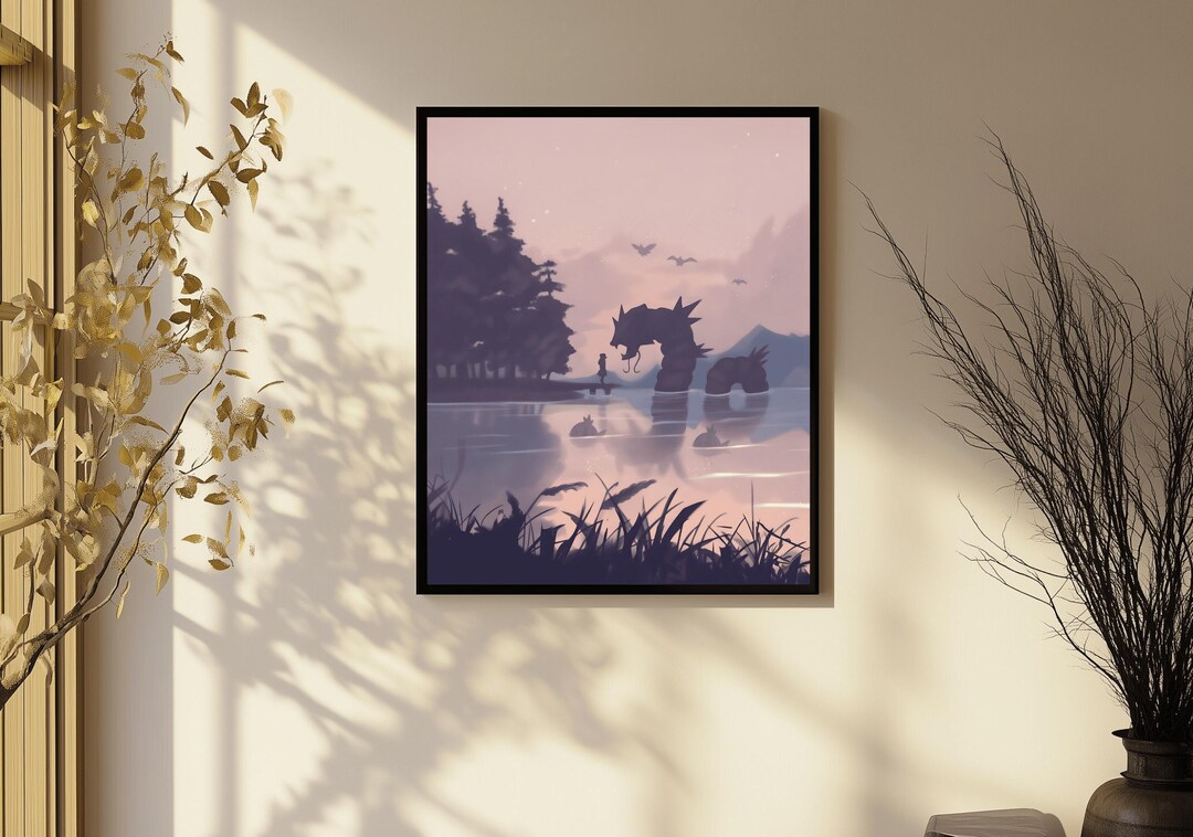 Gyarados Pokemon, Poster, Anime, High Quality, Printable Wall Art ...