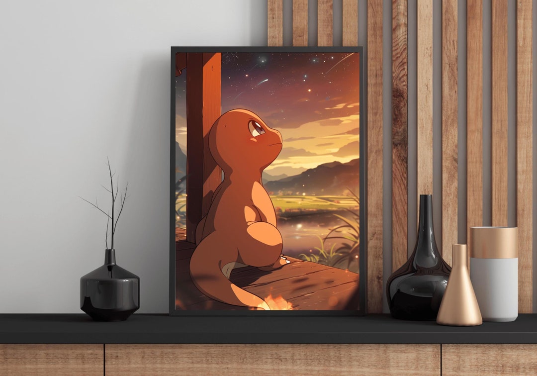 Charmander Pokemon, Anime Poster, High Quality, Printable Wall Art ...