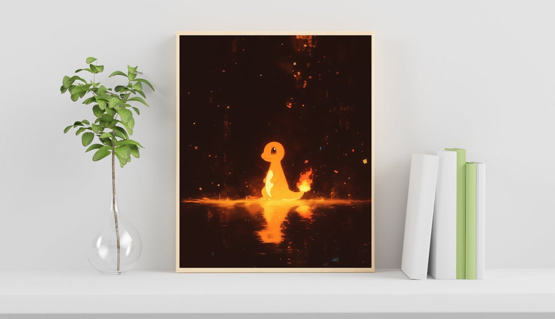 Charmander Pokemon, Anime Poster, High Quality, Printable Wall Art ...