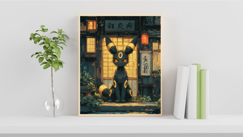 Umbreon Pokemon, Anime Poster, High Quality, Printable Wall Art ...