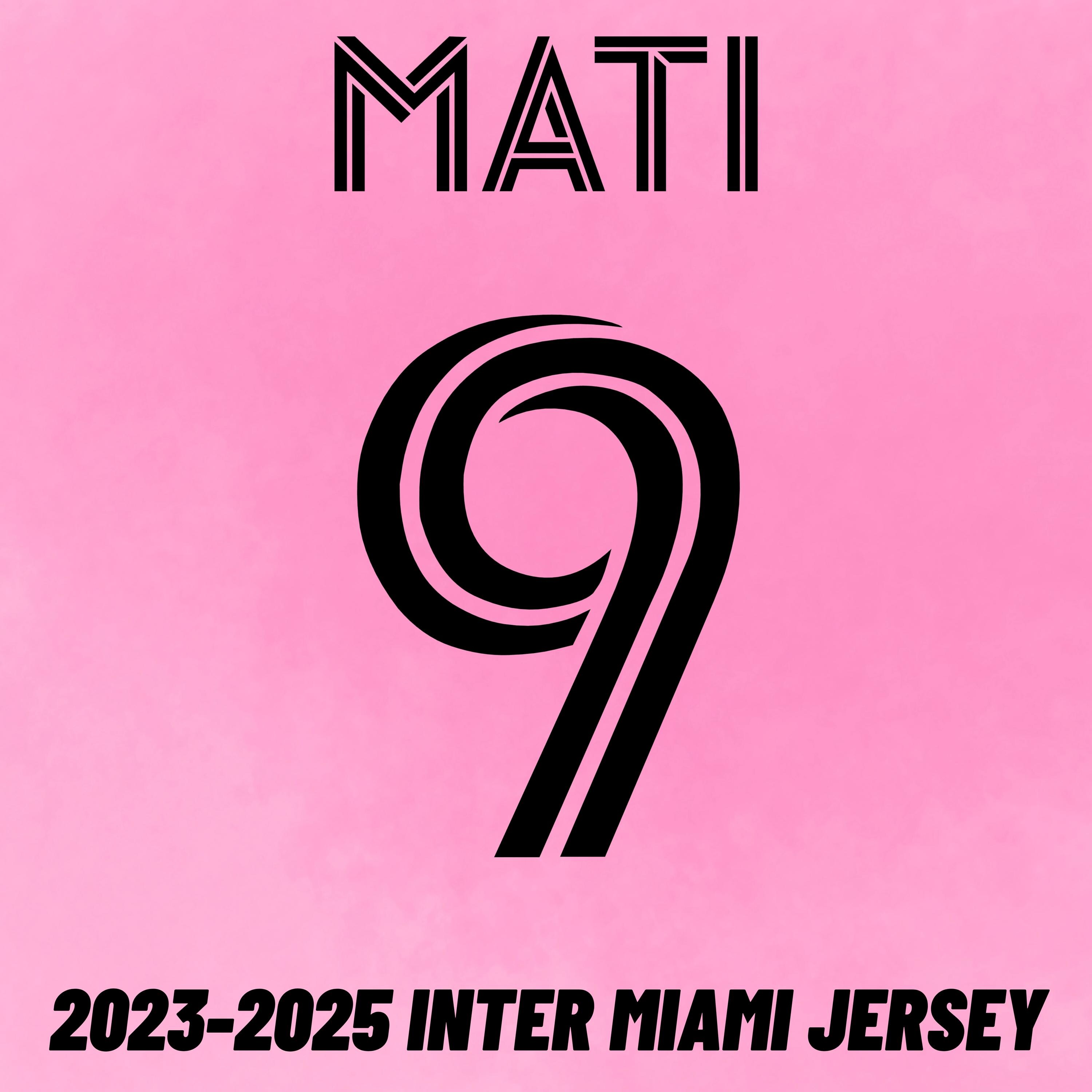 Inter Miami 2023-2025 Font – Digital Download for Shirts, Names ...